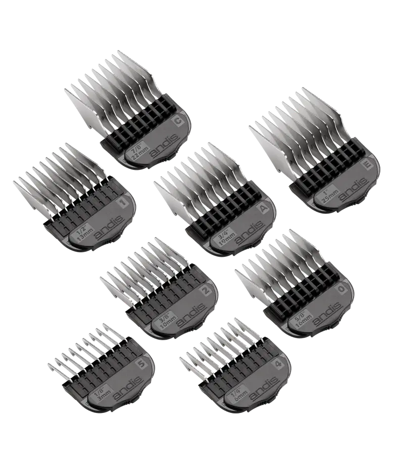8 Piece Stainless Steel Comb Set