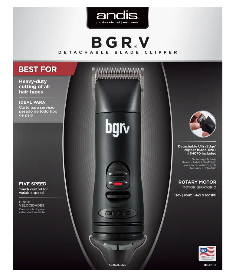 BGRV 5 Speed Detach Blade Clipper